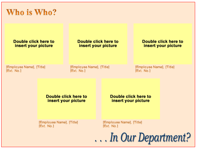 Who is Who Flyer Template - My Word Templates