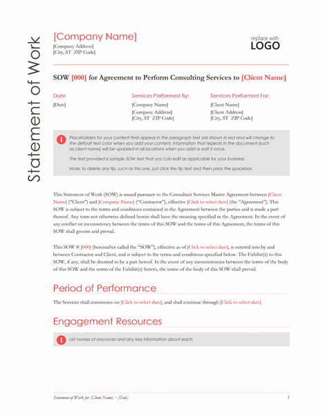 Operating Statement Template - My Word Templates