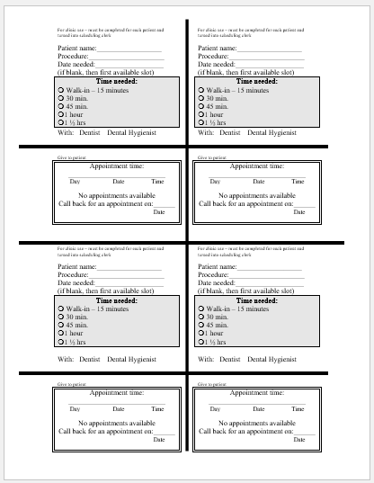 Appointment Slip Templates - 11 Free Printable Templates - My Word ...