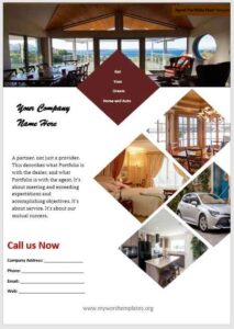 Agent Portfolio Flyer Template 02 - My Word Templates