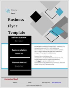 Business Flyer Templates - My Word Templates
