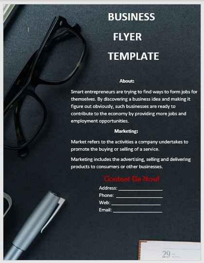 11 Free Unique Business Flyer Templates - My Word Templates