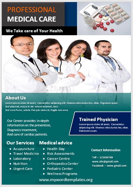 Medical Poster Templates - My Word Templates