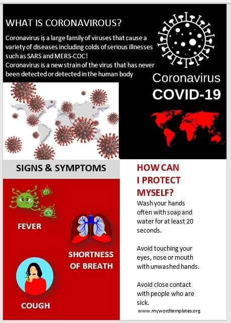 Public Message Poster Template 02 - My Word Templates