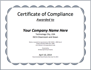11 Free Compliance Certificate Templates - My Word Templates