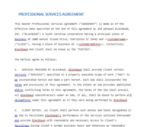 Professional Services Agreement Templates - 24 Free Samples - My Word ...