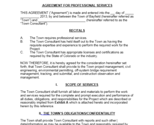 Professional Services Agreement Templates - 24 Free Samples - My Word ...