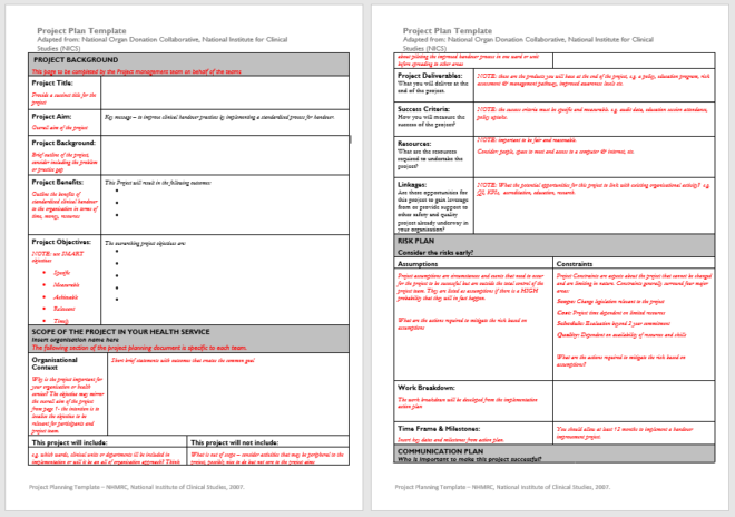 Project Plan Templates - 18 Free Sample Templates - My Word Templates