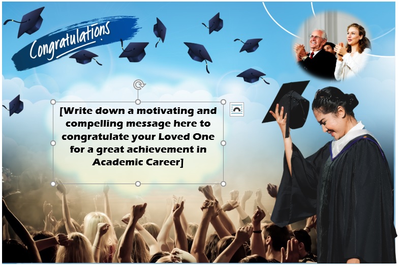 Academic Congratulations Card Template - My Word Templates