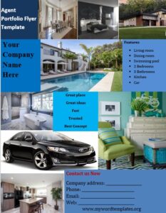 Agent Portfolio Flyer Templates - My Word Templates