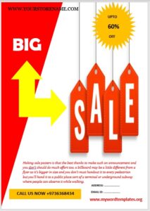 For Sale Poster Templates - My Word Templates
